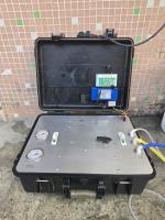 China Portable Solar-Powered Seawater Desalination System - 150L/Day Output, 25kg Portable Unit with 100W Solar Panel for sale