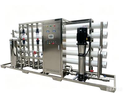 China Reverse Osmosis Desalination System with 5000 liters per hour capacity, corrosion-resistant materials, and automated control for seawater purification for sale