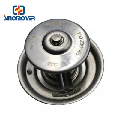China 1001421004 71 Degree Thermostat For SINOTRUK HOWO WEICHAI WP12 WP13 SHACMAN LGMG MT95 Truck Engine Spare Parts for sale