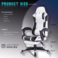 China Customized Color High Back Video Ergonomic Racing Metal Type PC Gaming Chair with Footrest for sale