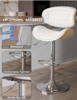 China Bar Room Restarant Furniture Adjustable Height Swivel Bar Stools with Back and Footrest for sale