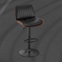 China Customized Color Bar Chair with Back and Footrest Adjustable Height Swivel Bar Stools for sale
