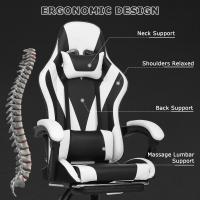 China Synthetic Leather High Back Video Ergonomic Racing Gaming Chair with Footrest ALINUNU for sale
