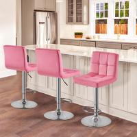 China Adjustable Height and Swivel Function GENUINE LEATHER Bar Stools for Modern Interiors for sale