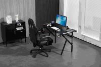 China Revamp Your Gaming Setup with Alinunu Modern Gaming Table Metal RGB Lights USB Cables for sale