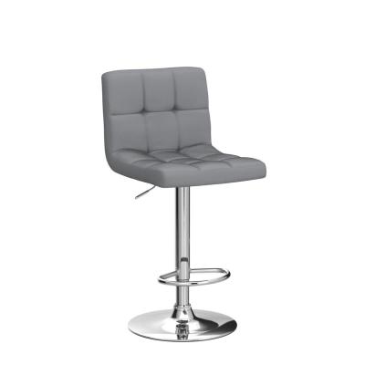 China Modern Bar Stools Height Adjustable Counter Height Barstools Swivel PU Leather Chair for sale