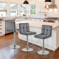 China Modern Bar Stools Height Adjustable Counter Height Barstools Swivel PU Leather Chair for sale