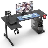 China 1050*700*115mm Sturdy Writing L Shaped Gaming Desk Adjustable Height for Home Office for sale