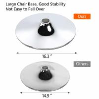 China Height Adjustable Modern Barstools with Swivel PU Leather Chair 19.5