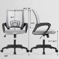 China Customize Your Workspace with ALINUNU Grey Mesh Computer Chair ODM and OEM Options for sale