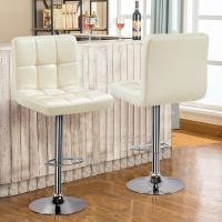 China Modern Counter Height Swivel Barstools Height Adjustable PU Leather Chair from ALINUNU for sale