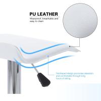 China Height Adjustable Modern Swivel Bar Stools for Home Chairs in PU Leather Material for sale