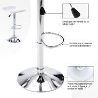 China Height Adjustable Modern Swivel Bar Stools for Home Chairs in PU Leather Material for sale