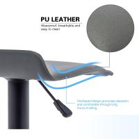 China General Modern Swivel Bar Stools PU Leather Airlift Barstools for Commercial Furniture for sale