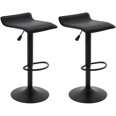 China Customized Color ALINUNU Swivel Bar Stools PU Leather Airlift Bar Chair for Dining Room for sale