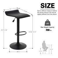 China Customized Color ALINUNU Swivel Bar Stools PU Leather Airlift Bar Chair for Dining Room for sale