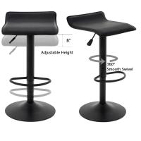 China Customized Color ALINUNU Swivel Bar Stools PU Leather Airlift Bar Chair for Dining Room for sale