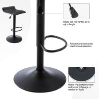 China Customized Color ALINUNU Swivel Bar Stools PU Leather Airlift Bar Chair for Dining Room for sale