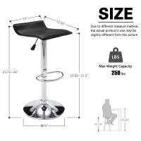 China Commercial Furniture ALINUNU Modern Swivel PU Leather Bar Stools for Bar Furniture for sale