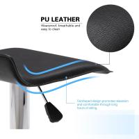 China Commercial Furniture ALINUNU Modern Swivel PU Leather Bar Stools for Bar Furniture for sale