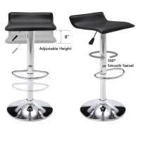 China Commercial Furniture ALINUNU Modern Swivel PU Leather Bar Stools for Bar Furniture for sale