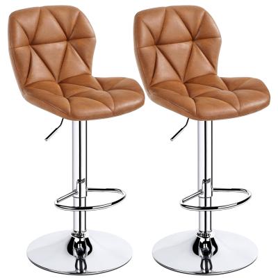 China ALINUNU 's Modern PU Leather Swivel Tall Bar Stools for Bar Room Restarant Furniture for sale
