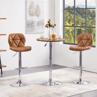 China ALINUNU 's Modern PU Leather Swivel Tall Bar Stools for Bar Room Restarant Furniture for sale