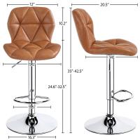 China ALINUNU 's Modern PU Leather Swivel Tall Bar Stools for Bar Room Restarant Furniture for sale