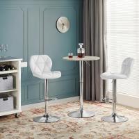 China Modern Bar Furniture ALINUNU Counter Stool with Backrest and Adjustable Height for sale