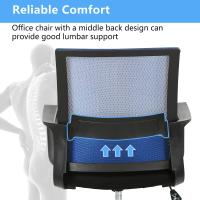 China Customized Color Ergonomic Swivel Mesh Office Chair with Iron Metal Type and Design for sale