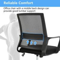 China ALINUNU Ergonomic Mesh Computer Office Chair Swivel Modern Desk Chair with Iron Frame for sale