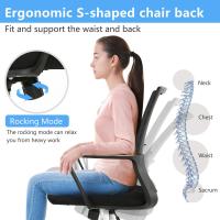 China ALINUNU Ergonomic Mesh Computer Office Chair Swivel Modern Desk Chair with Iron Frame for sale