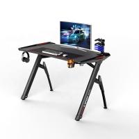 China Customized Computer Pc Gaming Desk Table For Internet Gaming With PU Surface Material for sale