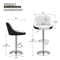 China Commercial Furniture ALINUNU Adjustable Counter Height Swivel Barstools for Modern Dining for sale