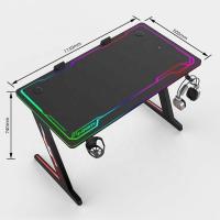 China Commercial Furniture Computer Table with RGB Lighting System and Adjustable Design for sale
