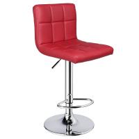 China Modern Design PU Leather Adjustable Swivel Bar Stool with Back 14.5