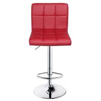 China Modern Design PU Leather Adjustable Swivel Bar Stool with Back 14.5