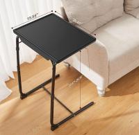 China Adjustable Folding Tv Tray Table for Livingroom Home Furniture 6 Heights and 3 Tilt Angles for sale