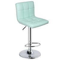China Bar Furniture Adjustable Swivel Bar Stool with Back Seat Material Type Faux Leather for sale