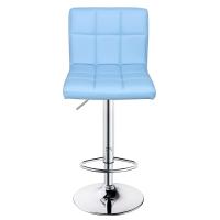 China ALINUNU Modern PU Leather Adjustable Swivel Bar Stool with Back in Customized Color for sale