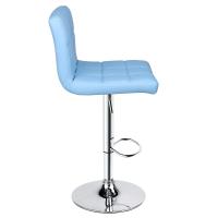 China ALINUNU Modern PU Leather Adjustable Swivel Bar Stool with Back in Customized Color for sale