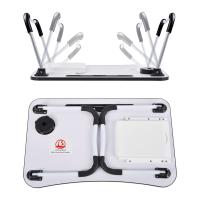 China Portable Foldable Laptop Bed Table Desk Tray with Cup Holder 15.7