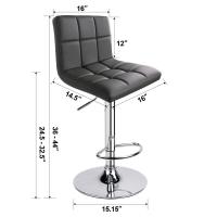 China Adjustable Swivel Bar Stool with Back ALINUNU Modern Design Style Commercial Furniture for sale