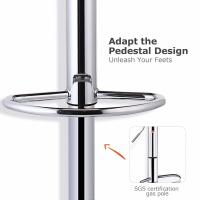 China Adjustable Swivel Bar Stool with Back ALINUNU Modern Design Style Commercial Furniture for sale