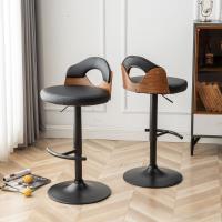 China Modern Design Mid Century Barstools Adjustable Swivel Counter Chairs for Kitchen Island for sale