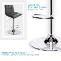 China Adjustable Swivel Bar Stool with Back ALINUNU Modern Design Style Commercial Furniture for sale