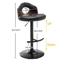 China Modern Design Mid Century Barstools Adjustable Swivel Counter Chairs for Kitchen Island for sale