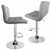 China Modern Design Home Bar Stool with Back and Adjustable Swivel in Customized Color for sale