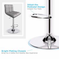 China Modern Design Home Bar Stool with Back and Adjustable Swivel in Customized Color for sale
