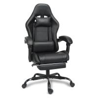 China Height Adjustable Gaming Chair with Lumbar Support and Footrest Customized Color for sale